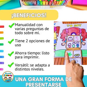 All About Me Craft in Spanish | Back to School Activity | Printable ...