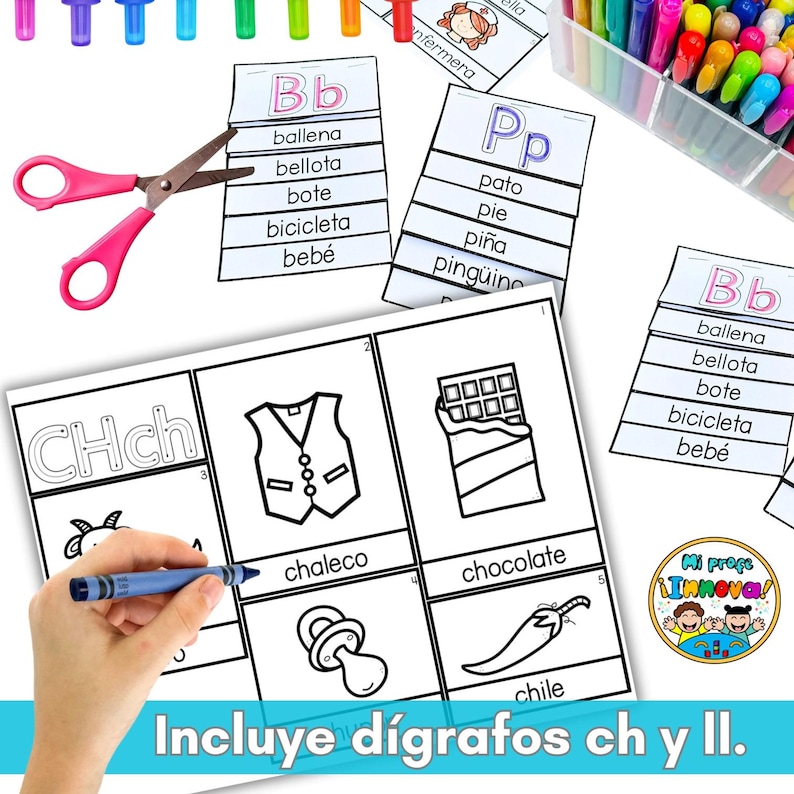Beginning Sounds in Spanish – Alphabet Flipbooks - Preschool ...
