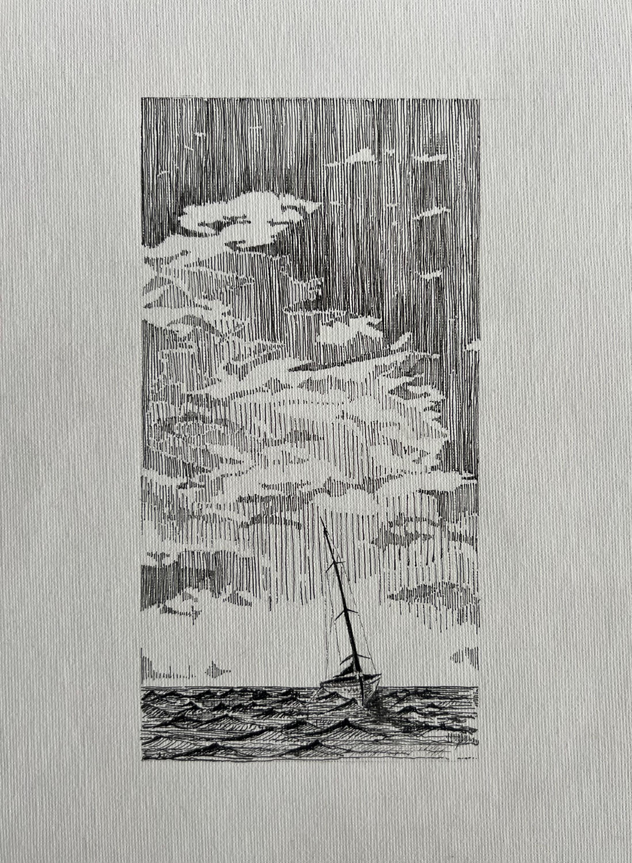 STORMS COMING Original Fine Line Drawing - Etsy