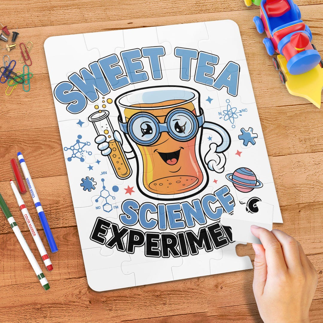 Sweet Tea Science Experiments Kids Puzzle, STEM Learning Fun, Science ...