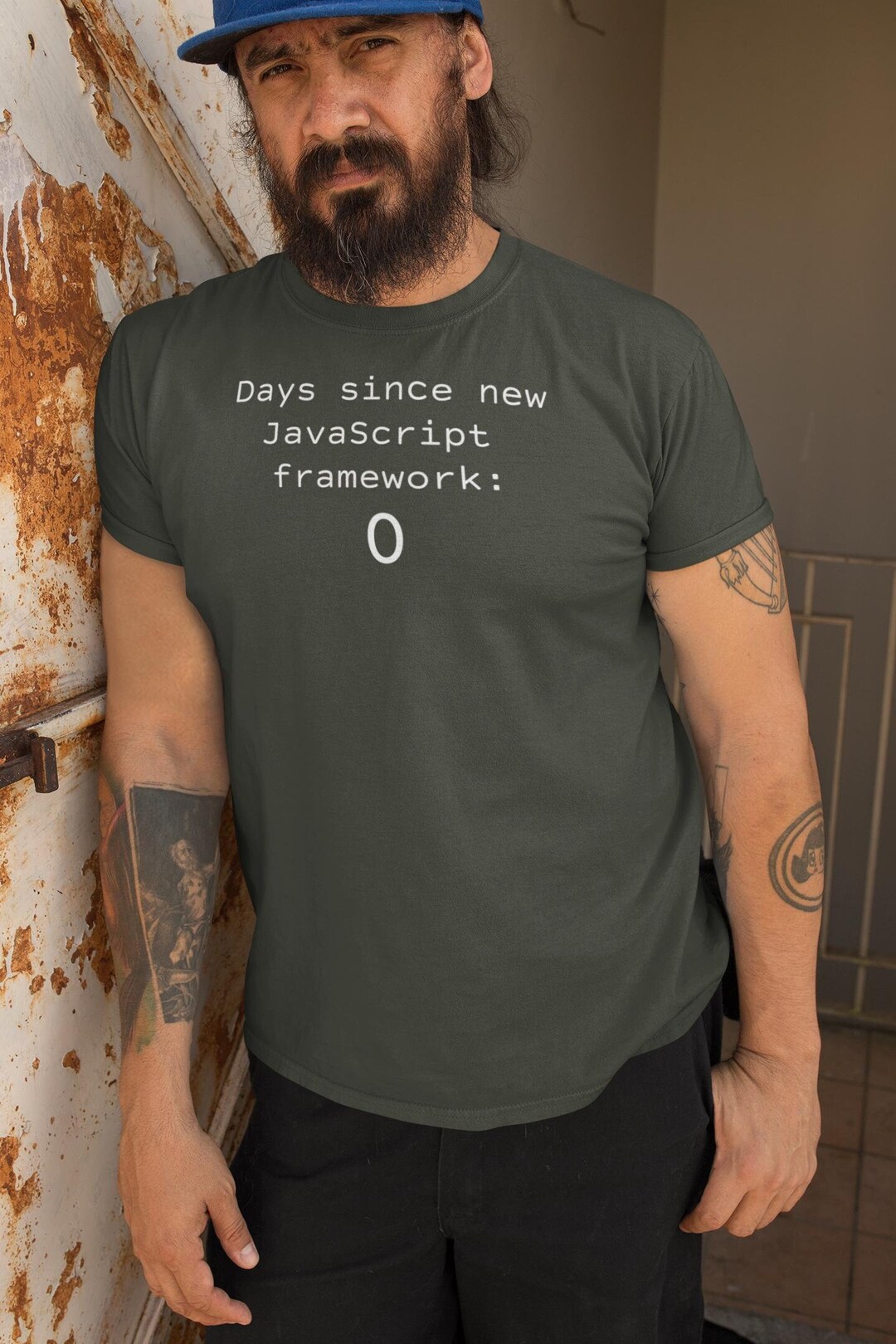 Days Since New Javascript Framework: 0 - Funny T-shirt for Developers ...
