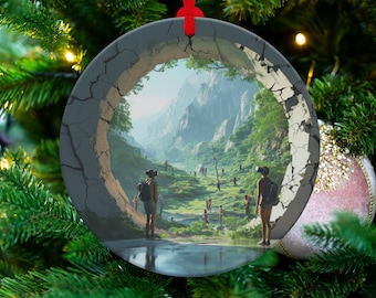 Tech-themed Nerd Geek Ornament, Sci-fi Digital Art Decoration, Unique ...