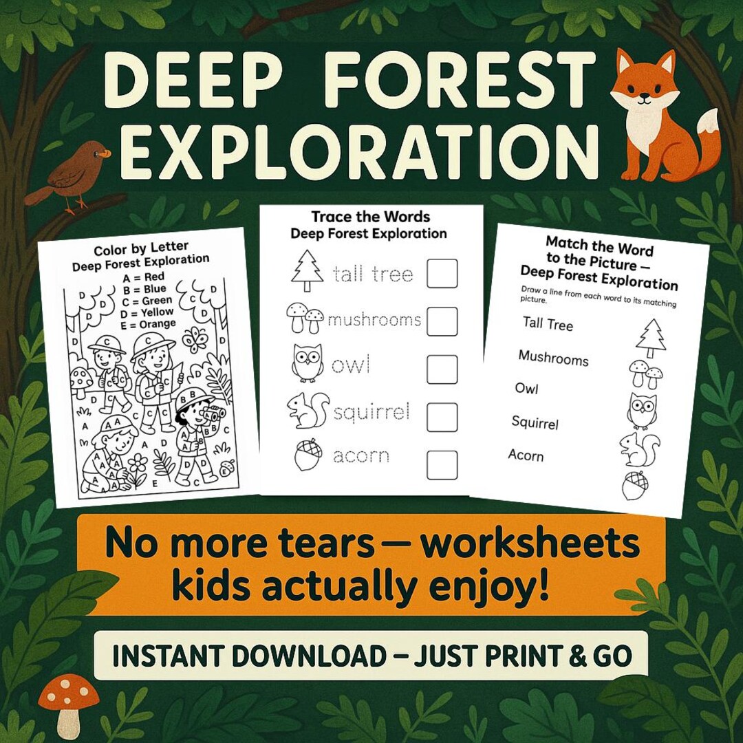 Preschool Worksheets for Early Literacy & Letter Recognition | Deep ...