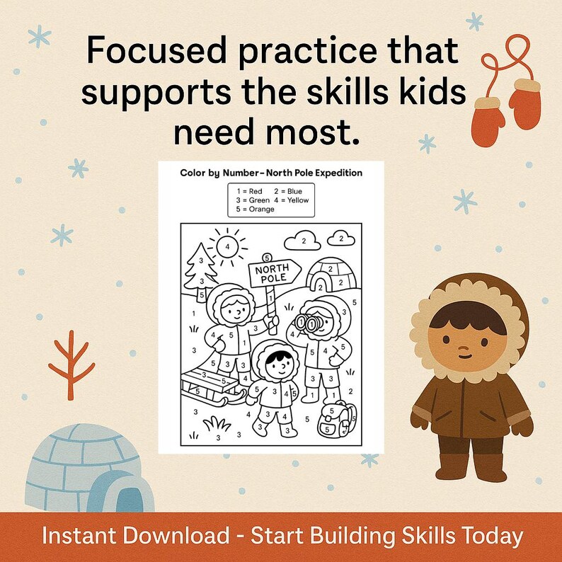 Preschool Worksheets for Early Learning Success | North Pole Expedition ...