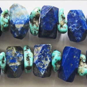 Colorful Lapis Lazuli & Turquoise Chunky Necklace - Etsy