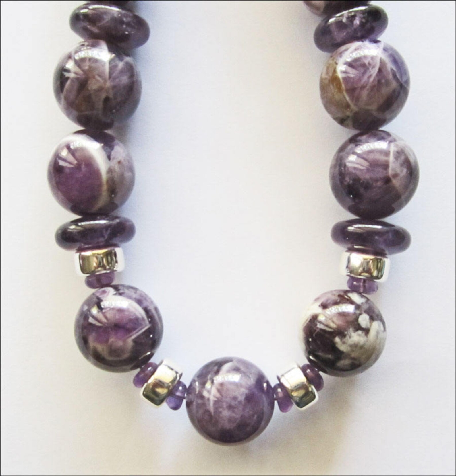 Extraordinary Chevron and Cape Amethyst Necklace - Etsy