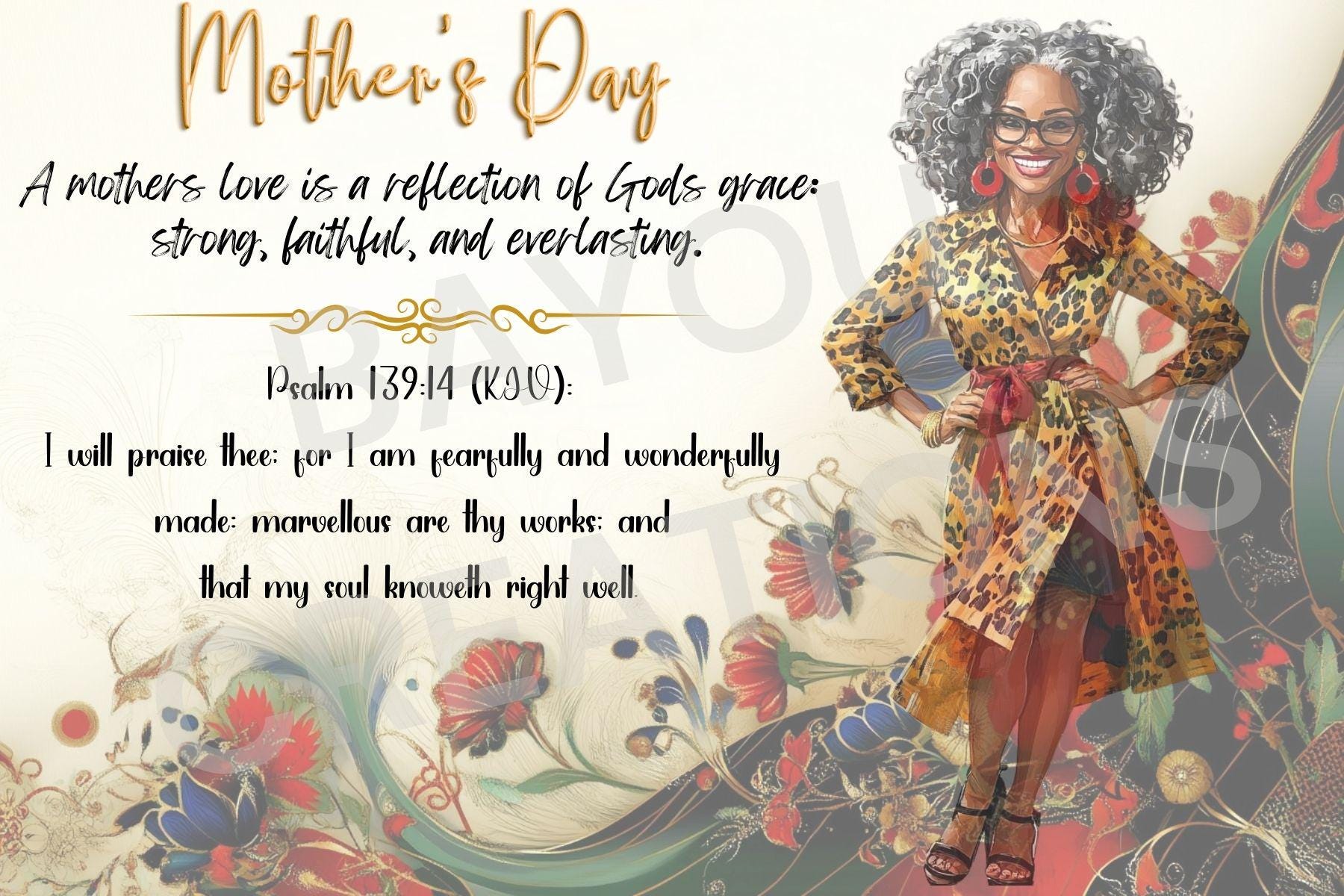 African American Mother's Day PNG Clipart – Elegant Women (digital ...