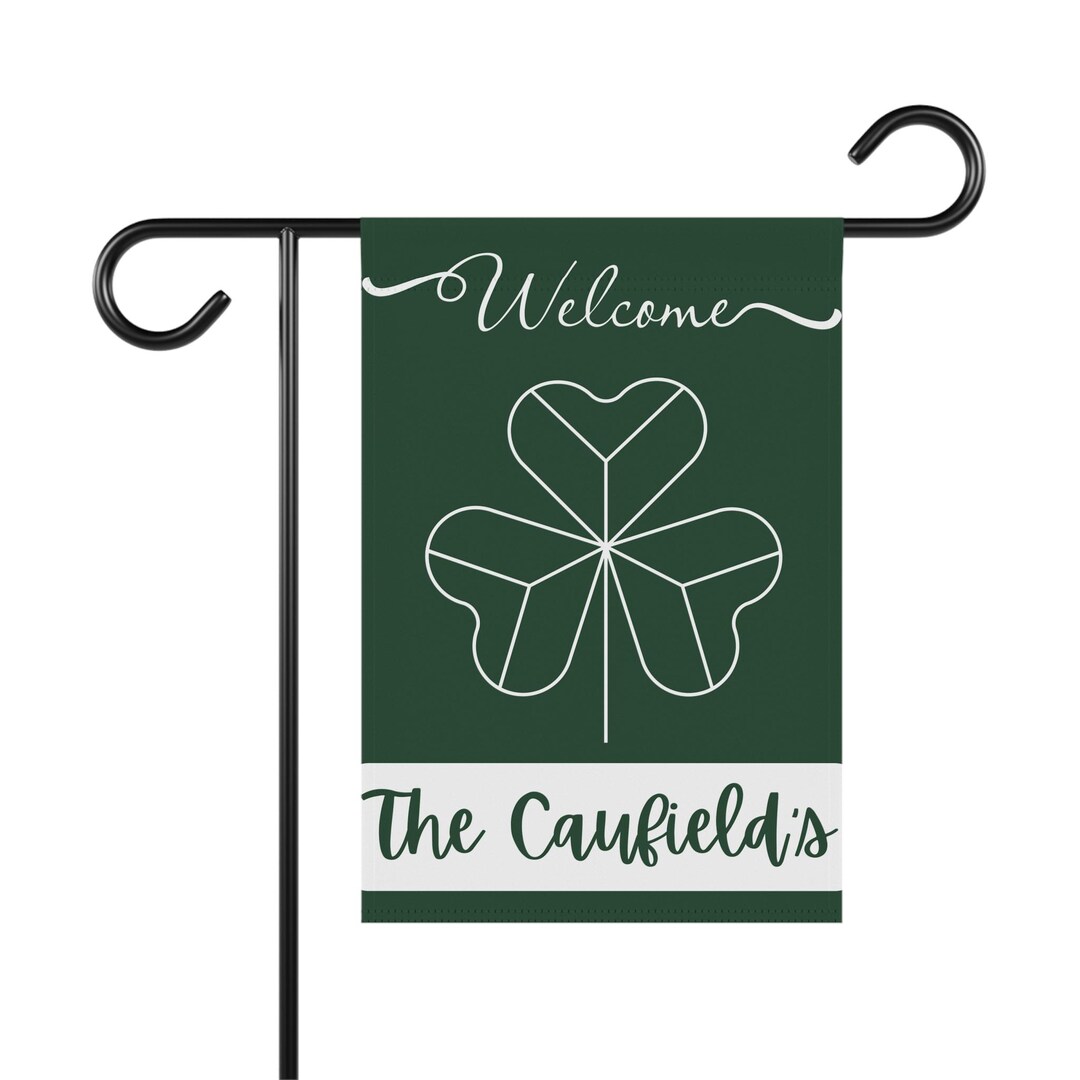Custom Irish Welcome Flag With Last Name, Caufield's - Etsy