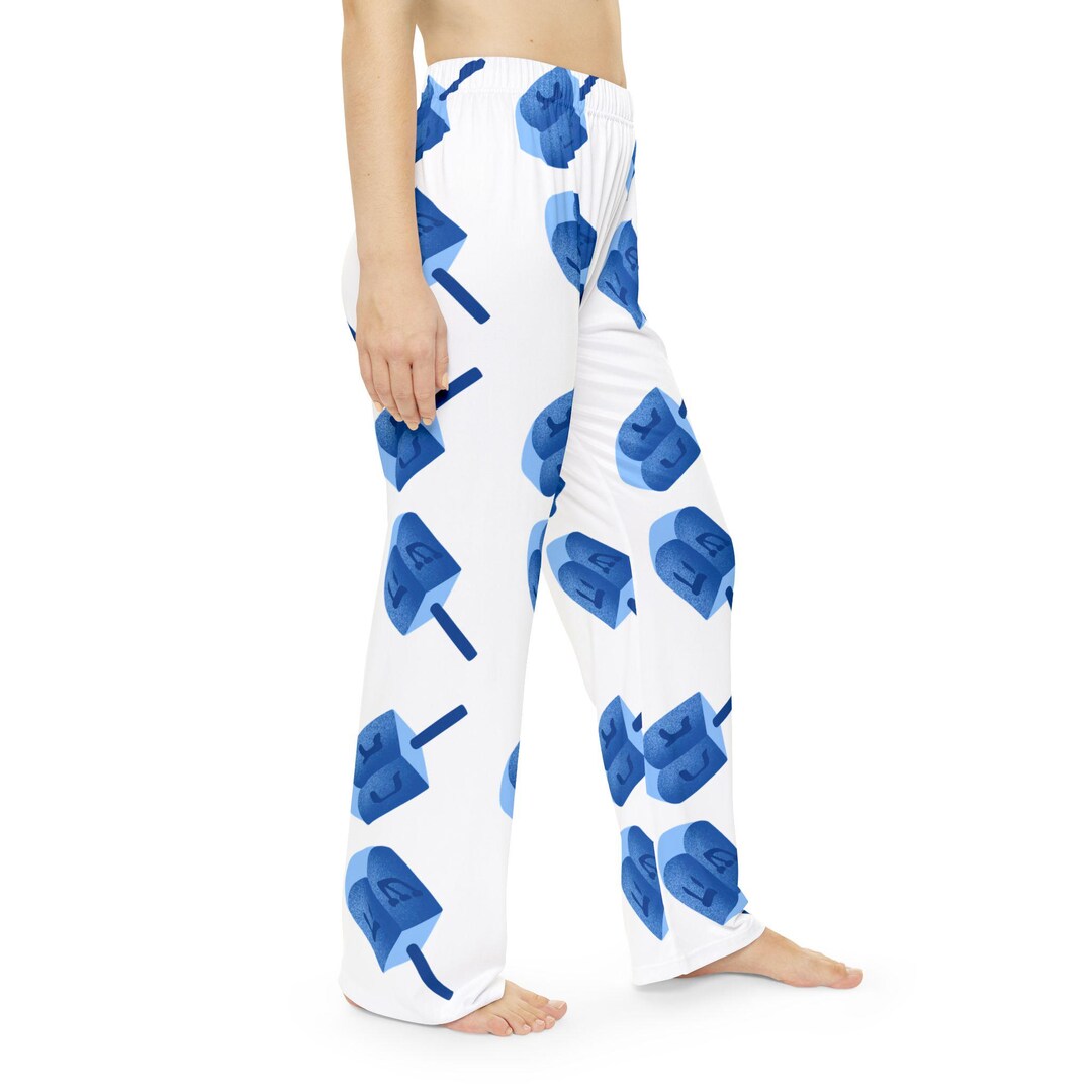 Women's Hanukkah Pajama Pants, Custom Photo Lounge Wear, Cozy Nightwear ...