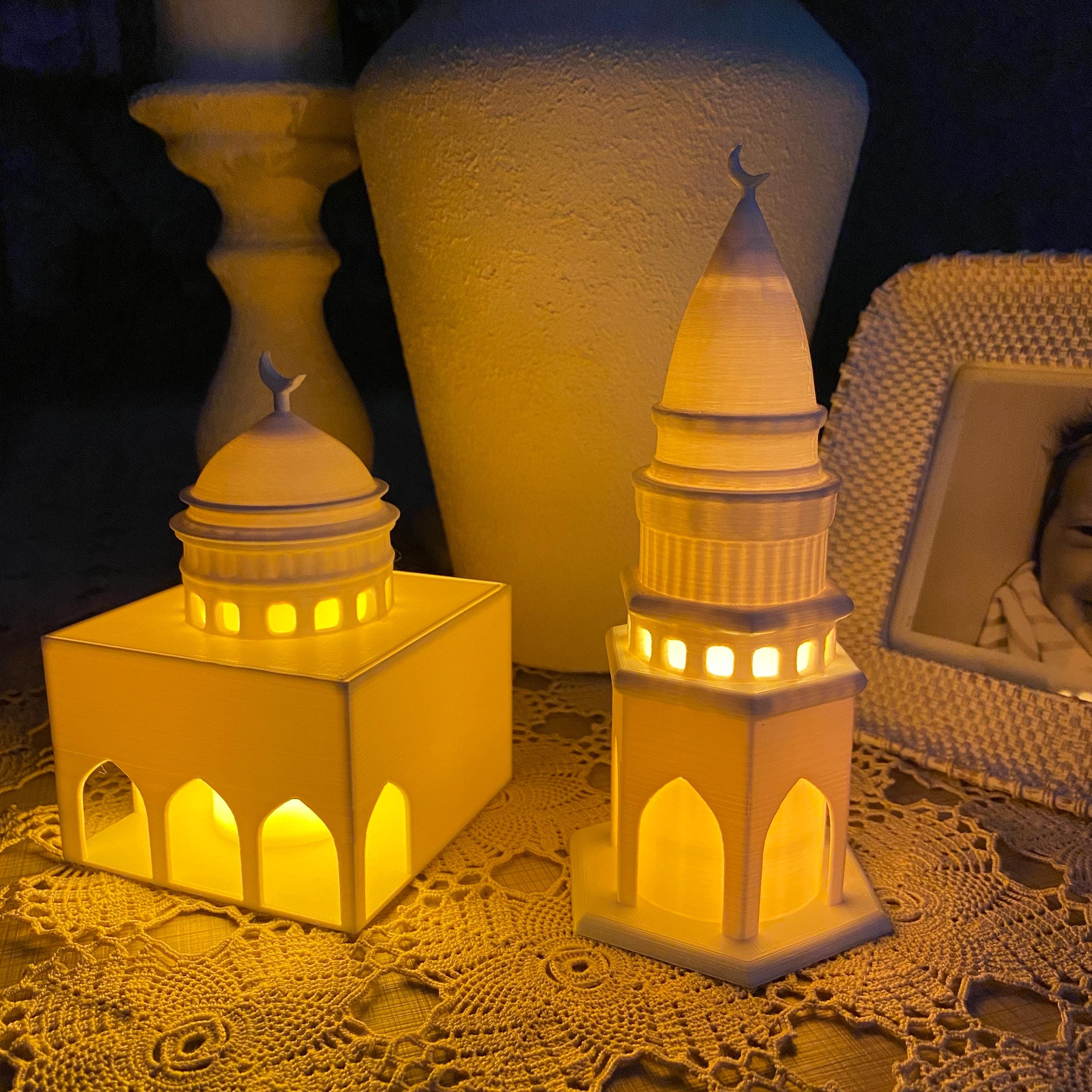 Mini Mosque and Minaret Tealight Lantern: Islamic Ramadan Decor - Etsy