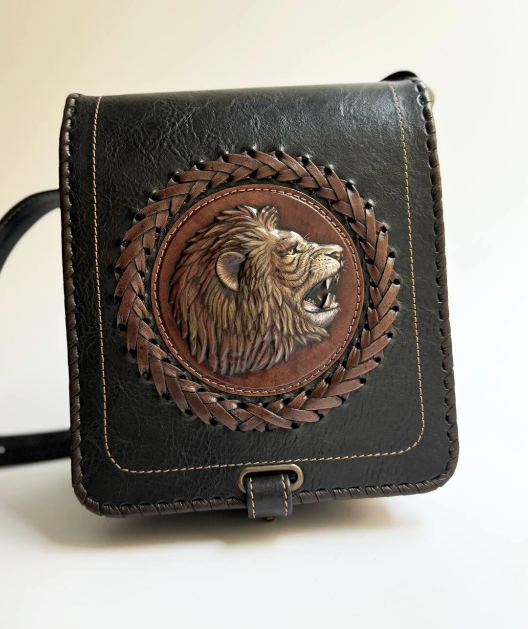 Leo Zodiac Sign Gifts Lion Leather Bag for Women Small Leather ...