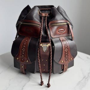 Steampunk Womens Leather Backpack Steampunk Decor Leather Backpack Purse Women Leather Backpacks ...
