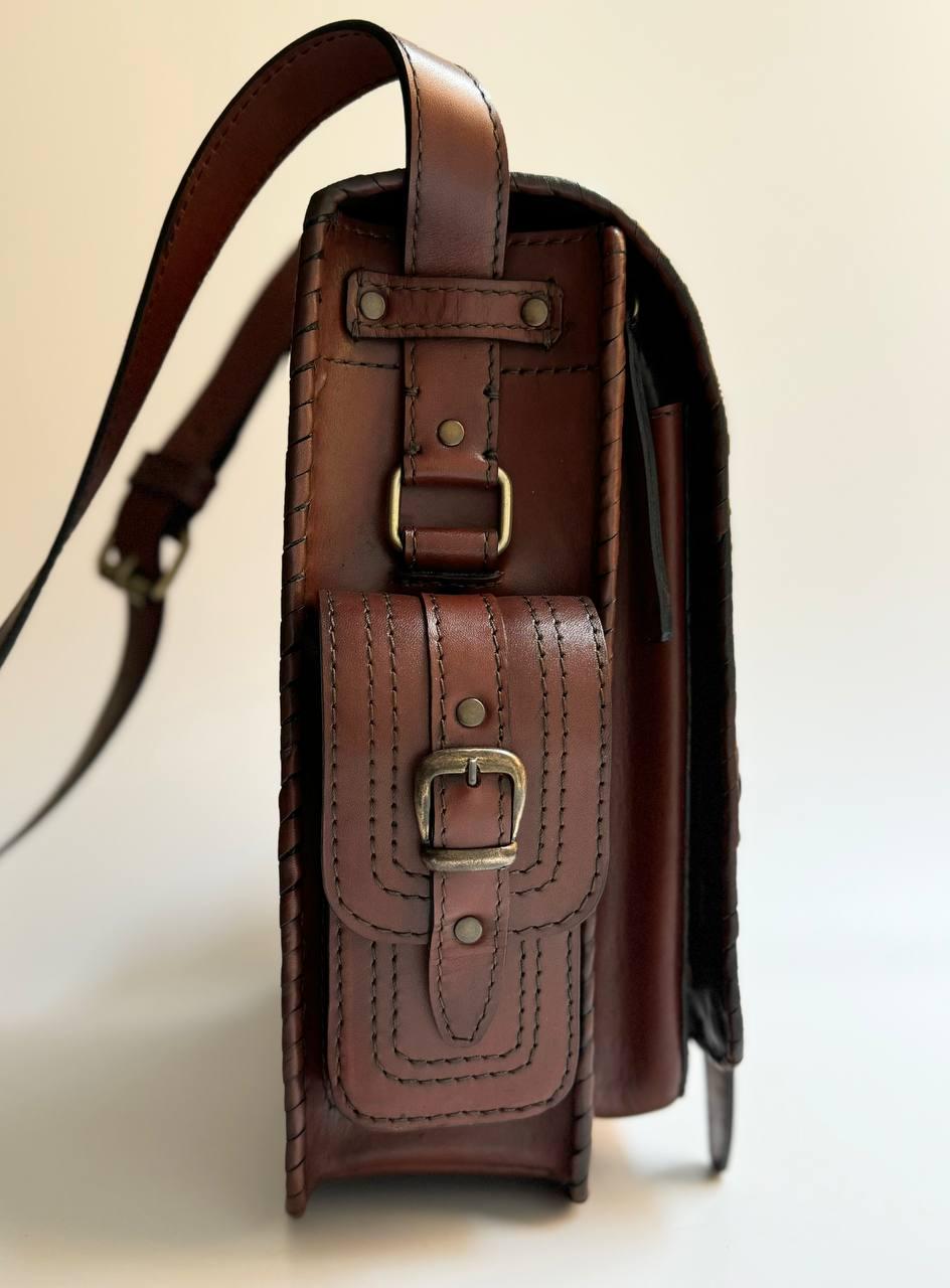 Celtic Mens Leather Crossbody Bag Mens Leather Shoulder Bag Leather ...