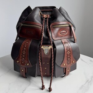 Steampunk Womens Leather Backpack Steampunk Decor Leather Backpack ...