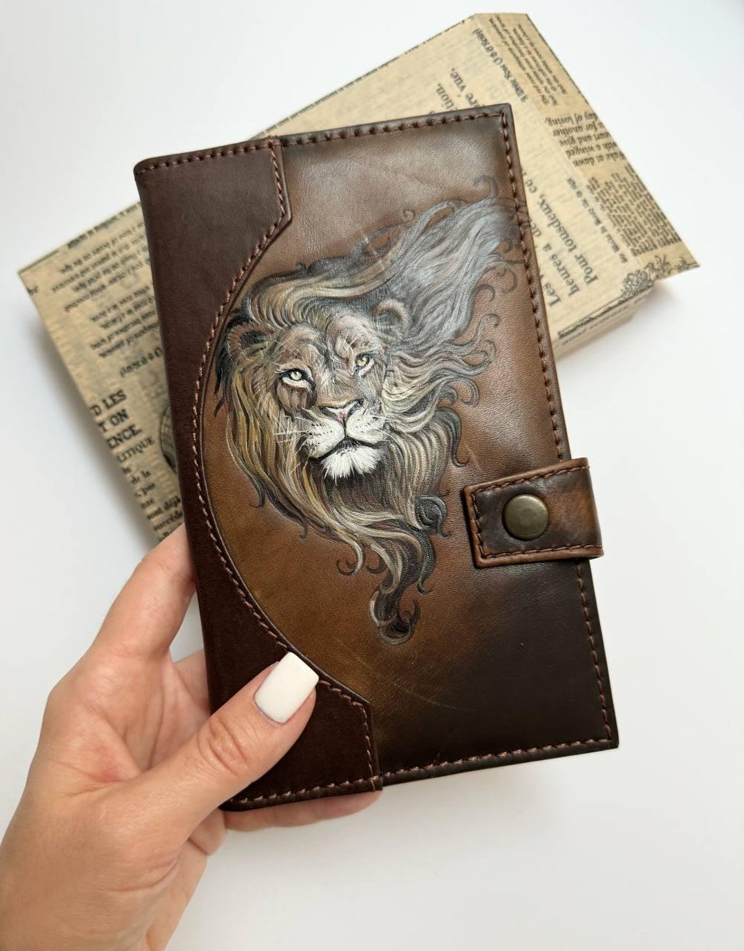 Leo Zodiac Sign Gifts Lion Womens Leather Wallet Cute Minimalist Wallet ...