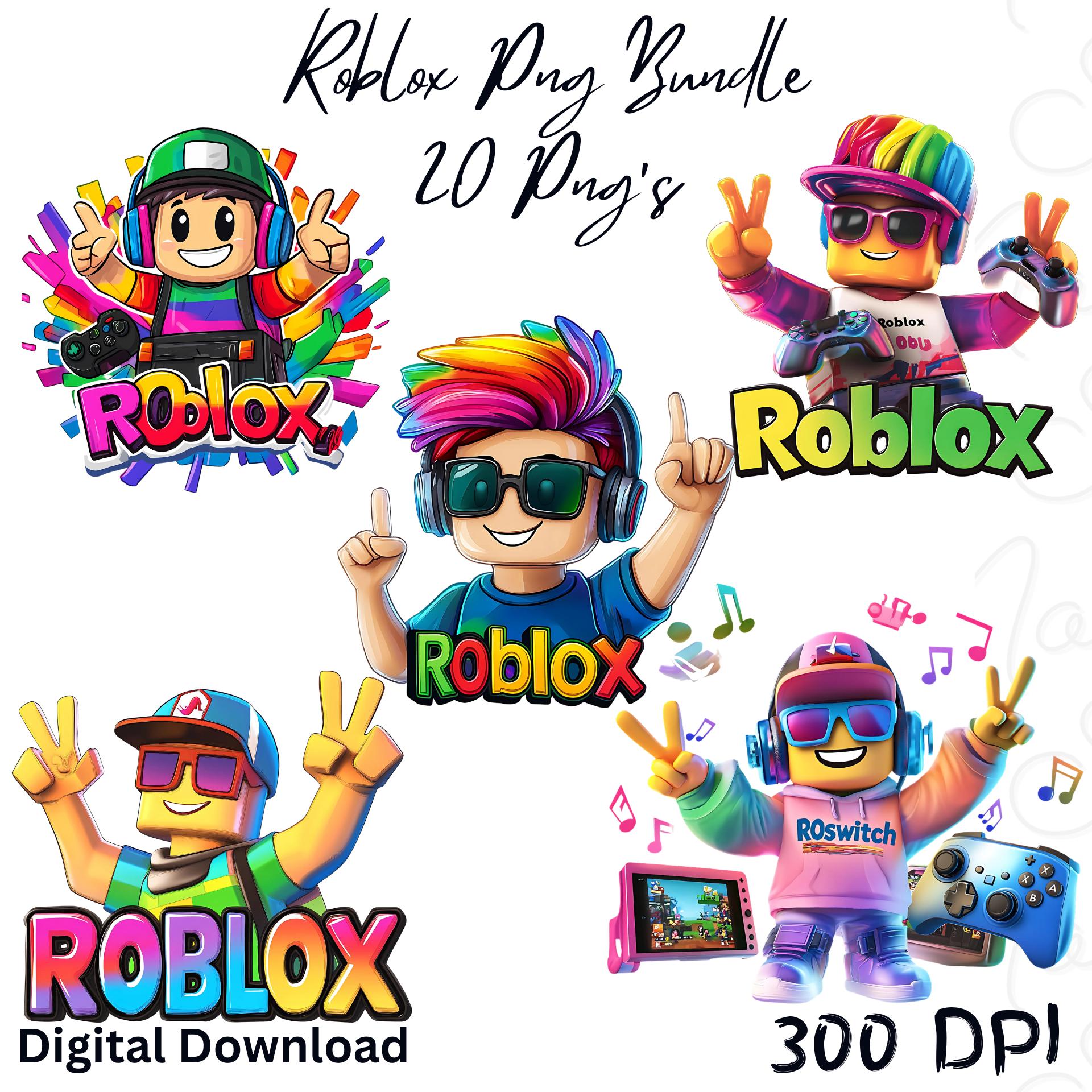 Roblox Png Bundle| Roblox Font, Game PNG, Character Clipart, Boy Png ...