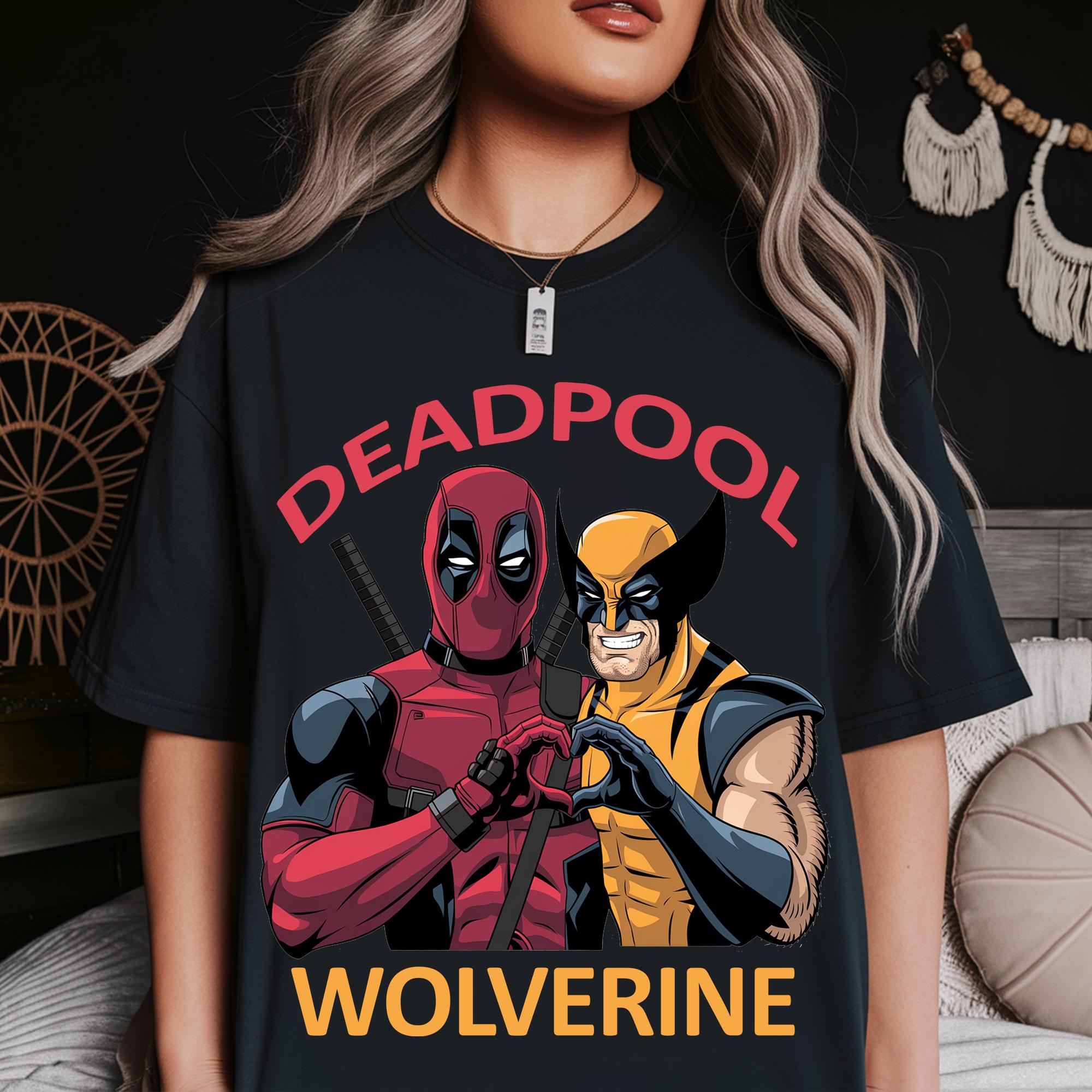 Deadpool & Wolverine PNG Superhero Cartoon Sublimation Design Movie ...