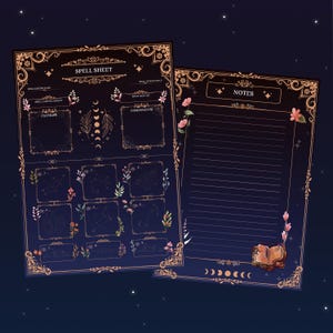 Celestial Complete Collection | Dnd 5E Character Sheet | Printable PDF ...