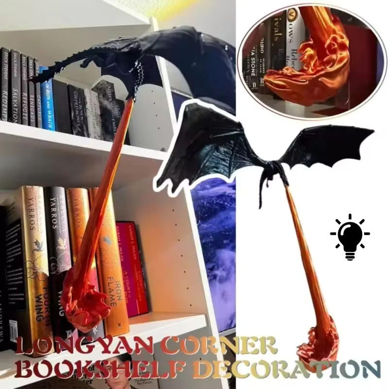 Dragon Flame Book Nook - Etsy