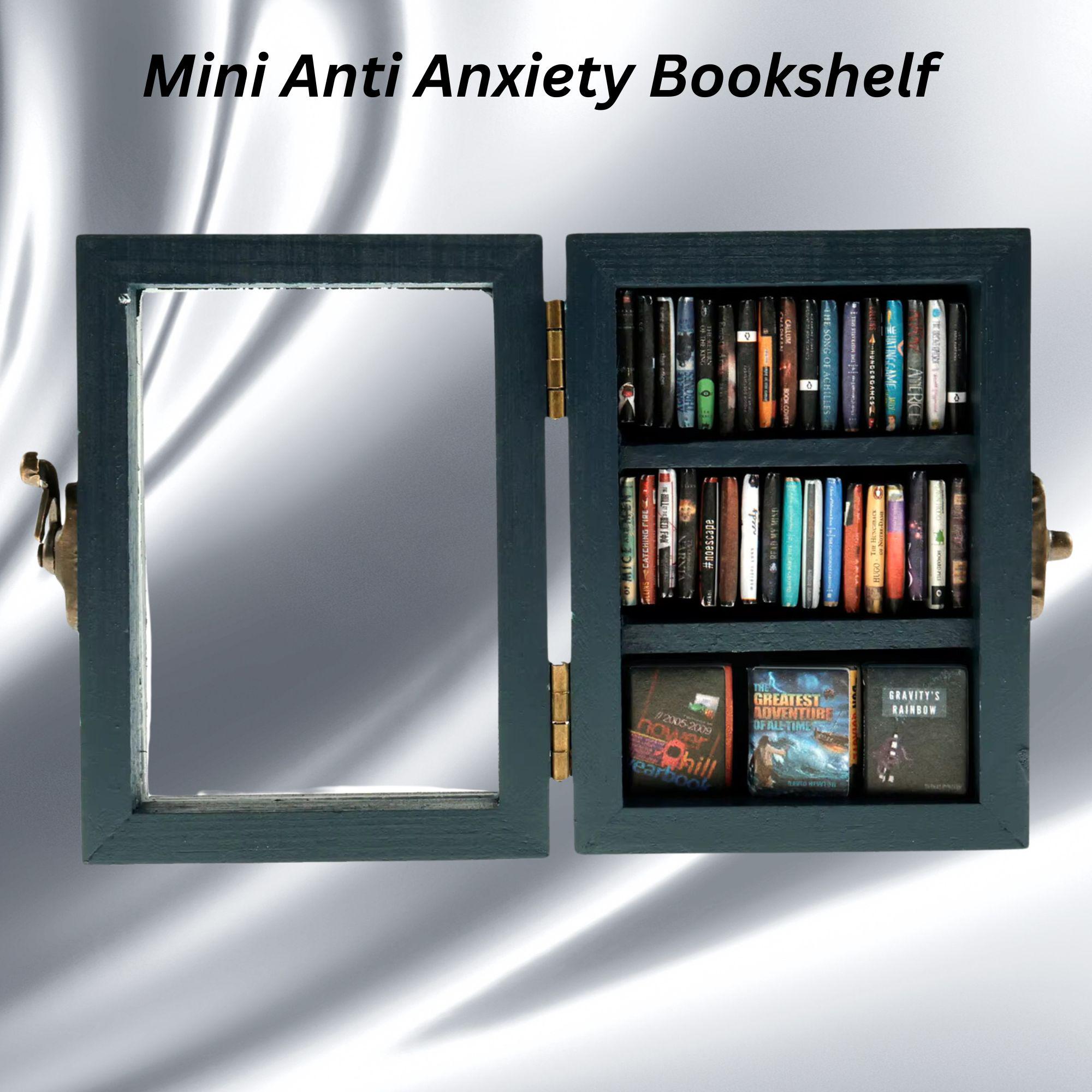 Miniature Anti-anxiety Bookshelf Tiny Handmade Bookshelf Calming Mini ...