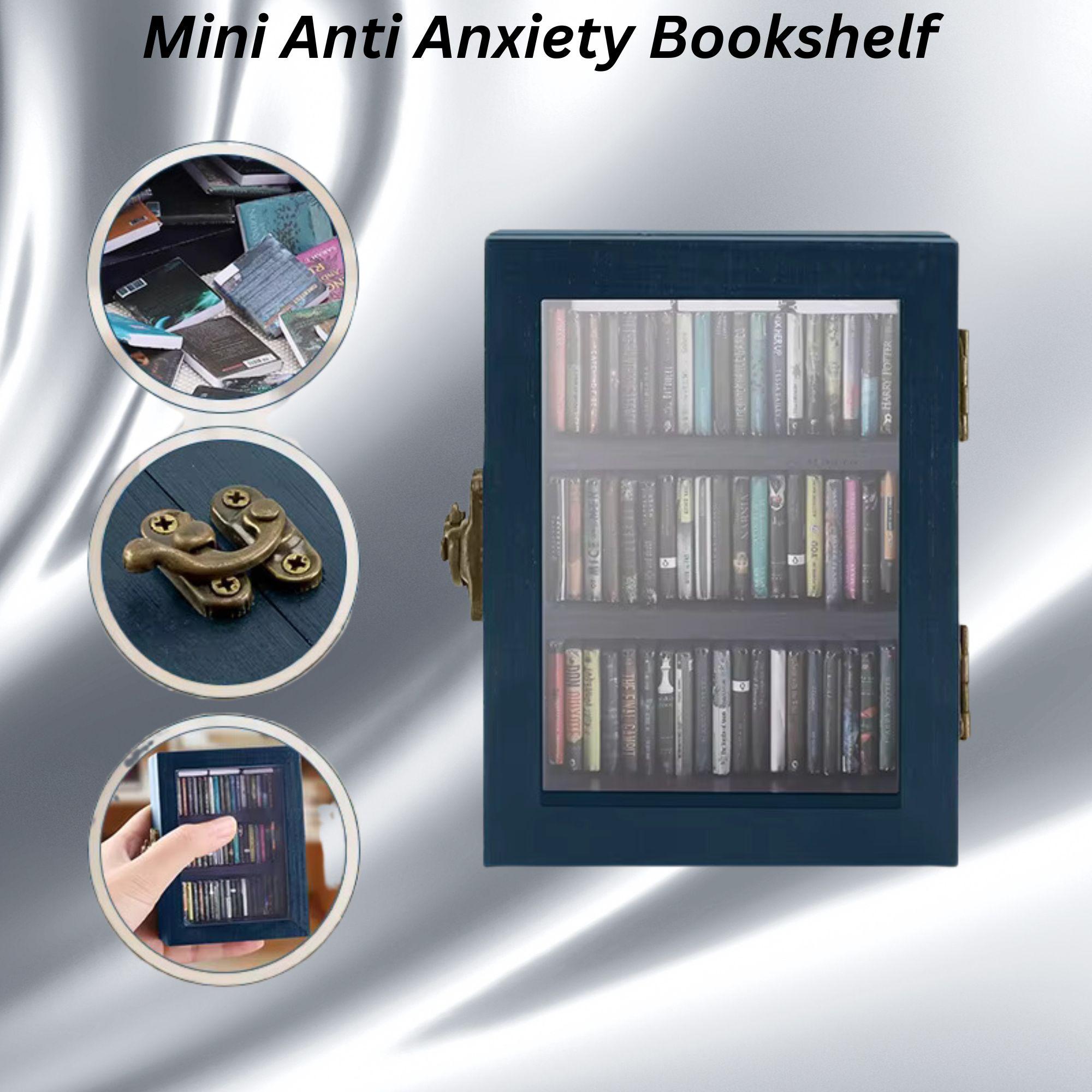 Miniature Anti-anxiety Bookshelf Tiny Handmade Bookshelf Calming Mini ...