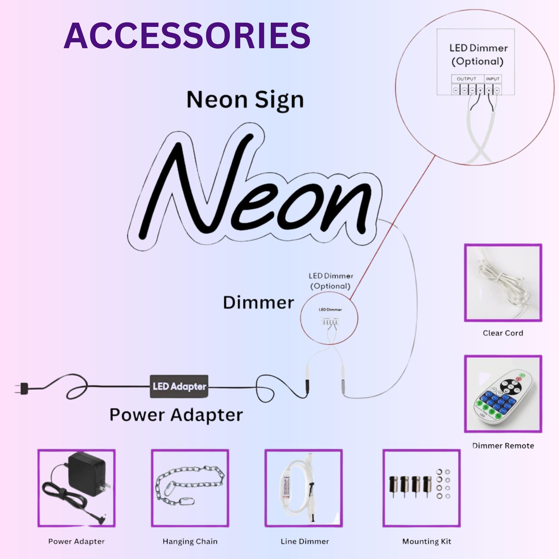 Custom Made Neon Signs Personalized Light up Sign Neon Name Sign Neon ...