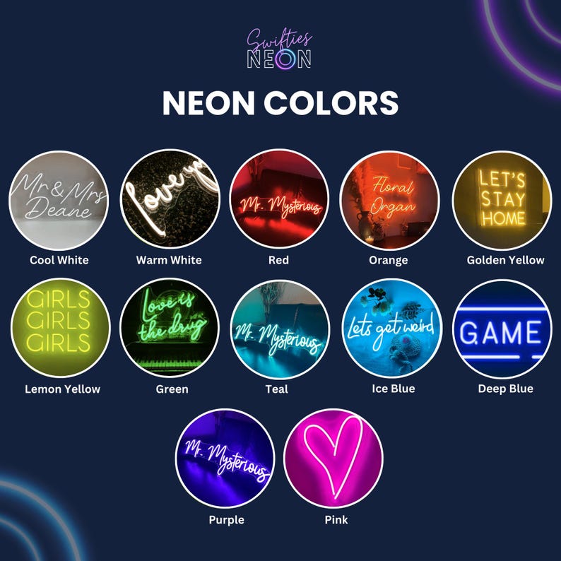 Neon Sign Custom | Personalized Light up Signs | Led Last Name Signs ...