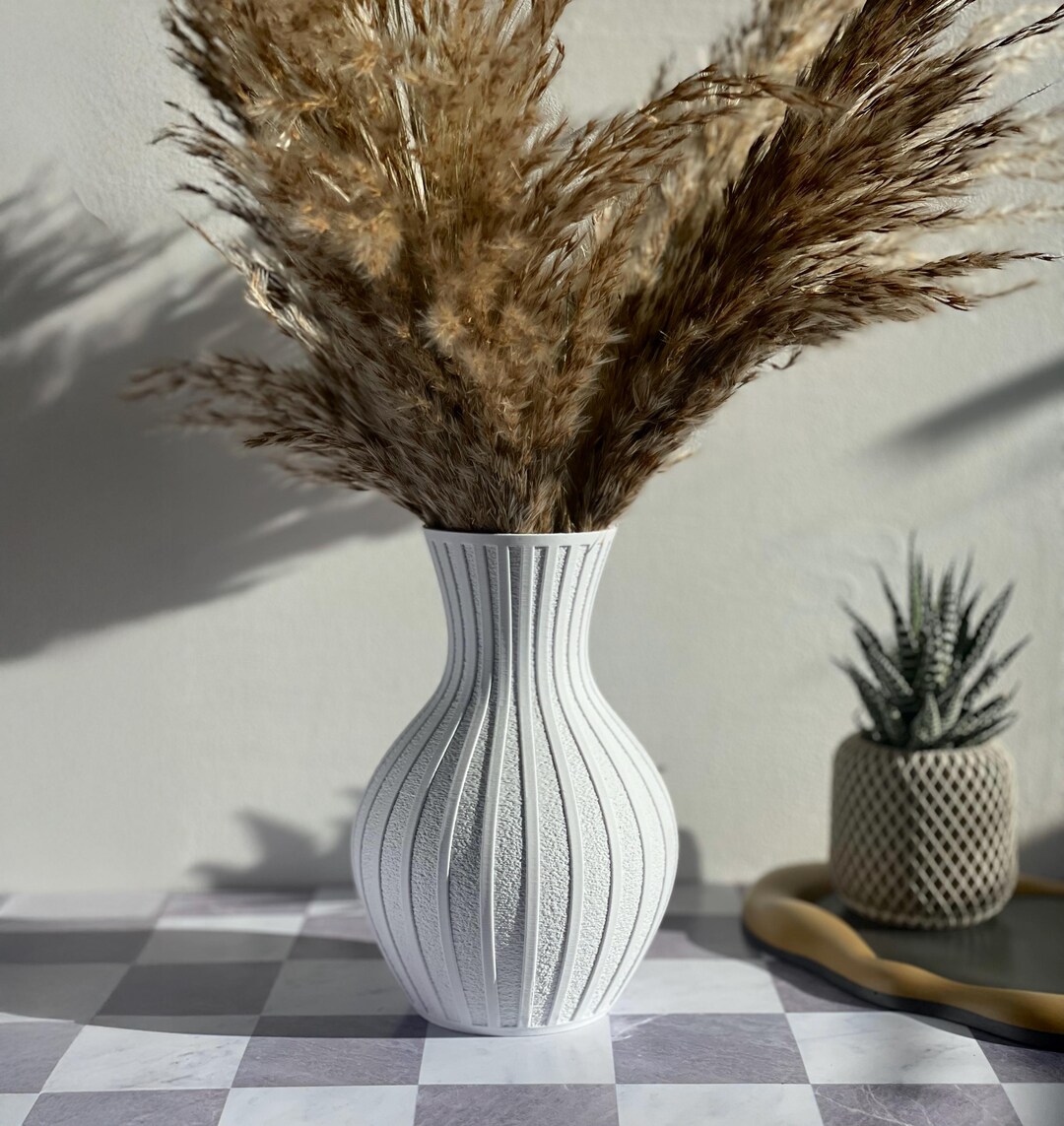 Textured Flower Vase | Modern Home Decor | Dry Flower Vase | Fresh ...