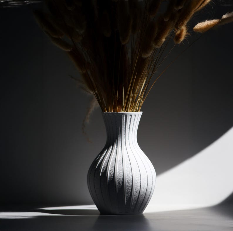 Textured Flower Vase | Modern Home Decor | Dry Flower Vase | Fresh ...