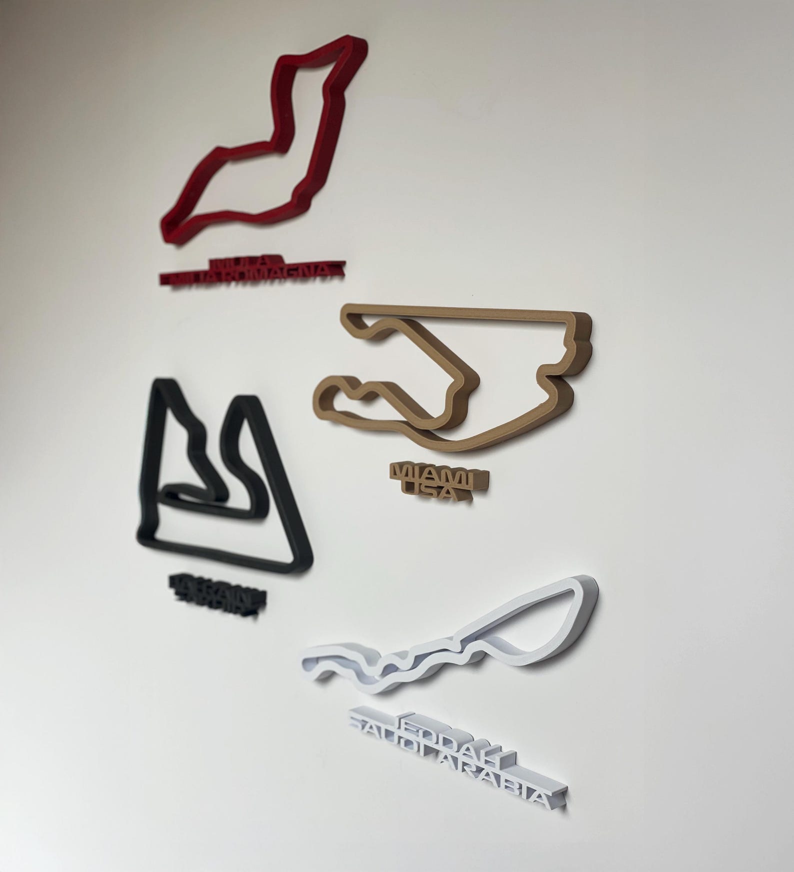 F1 Track Wall Decor | F1 2025 Grand Prix 3D Racing Track Wall Art With ...