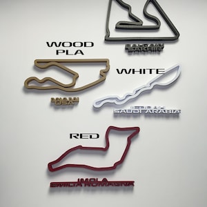 F1 Track Wall Decor | F1 2025 Grand Prix 3D Racing Track Wall Art With ...