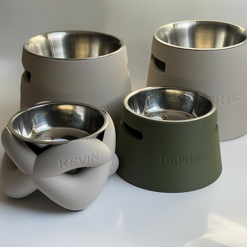 Dog Food Elevated Dish - Etsy UK