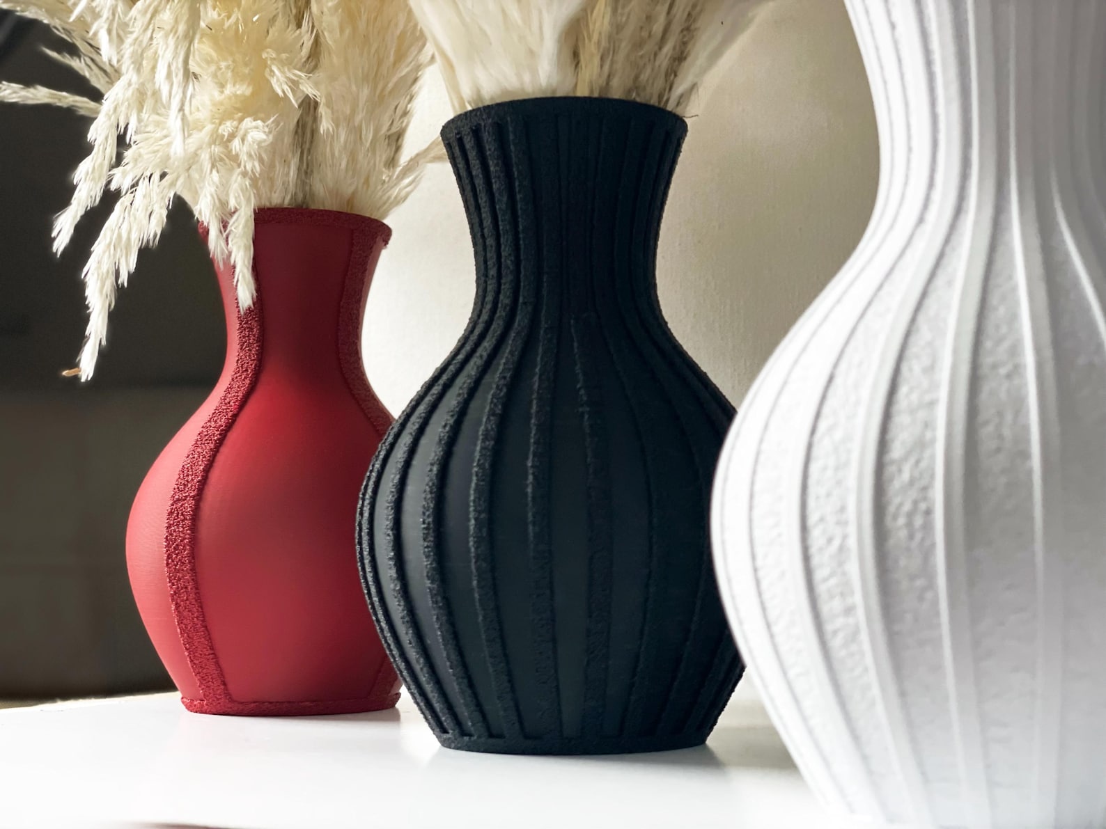 Textured Flower Vase | Modern Home Decor | Dry Flower Vase | Fresh ...