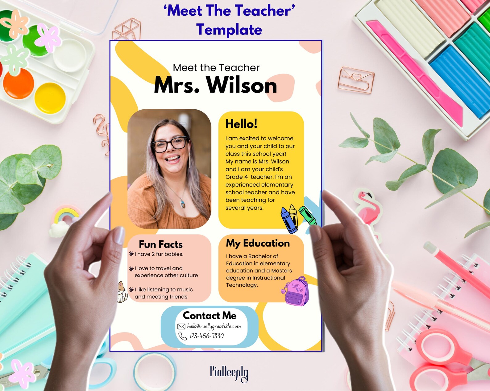 Editable Meet the Teacher Template: Back to School Newsletter (canva ...