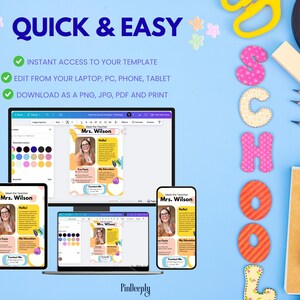 Editable Meet the Teacher Template: Back to School Newsletter (canva ...