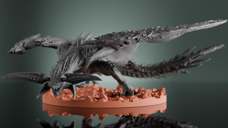 Rey Dau | Monster Hunter | STL Figure for 3D Printing | Pre-split for ...