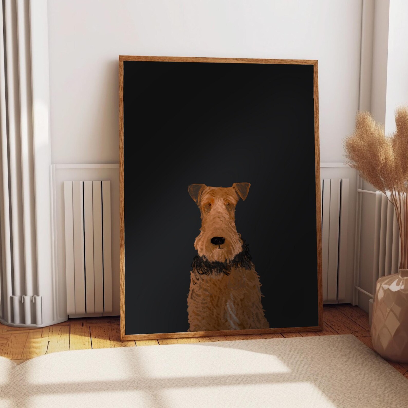 Custom Pet Portrait, Unique Pet Art Print, Modern Dog Portrait, Fun Dog ...
