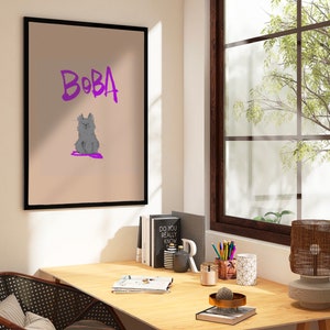 Funky Pet Portrait, Custom Pet Portrait Wall Art, Modern Dog Art, Fun ...