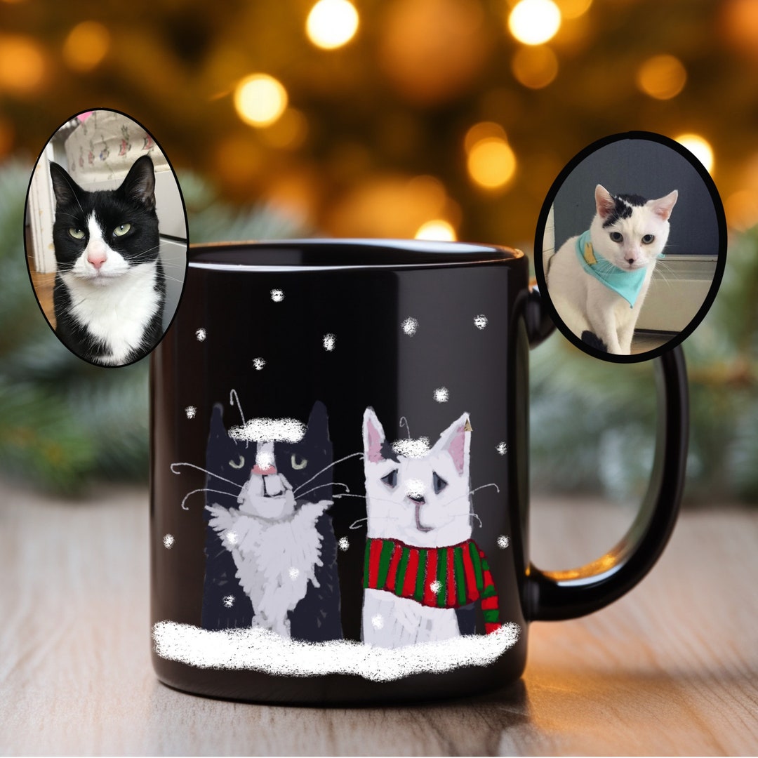 Custom Cat Christmas Mug, Cat Lover Holiday Gift, Cat Lady Christmas ...