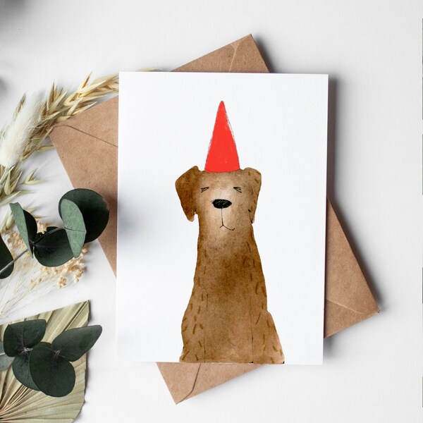 Chocolate Lab Birthday Cards - Etsy