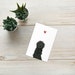 Black Doodle Card, Black Labradoodle Dog Valentine, Black Doodle ...