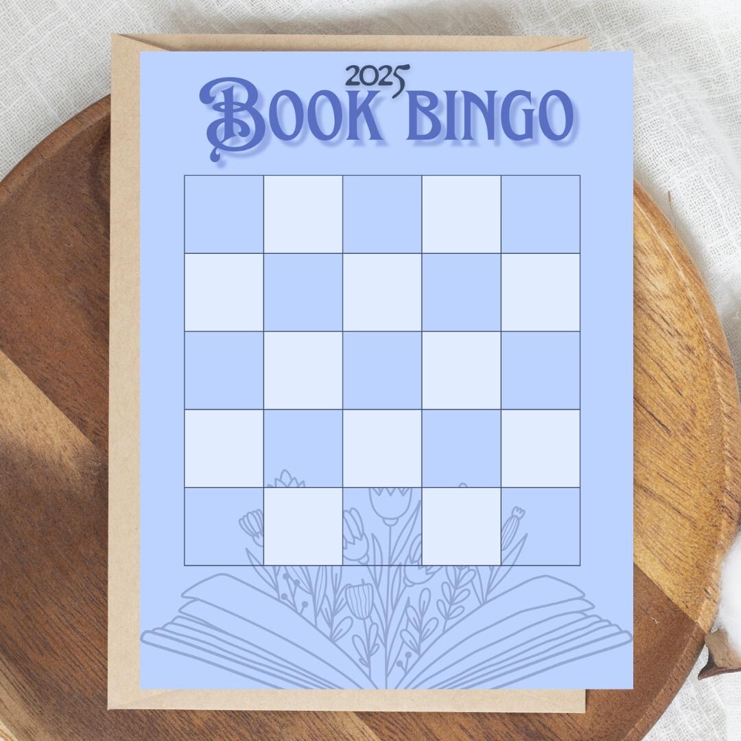 Customizable Book Bingo Game, Instant Downloadable Print, Library ...