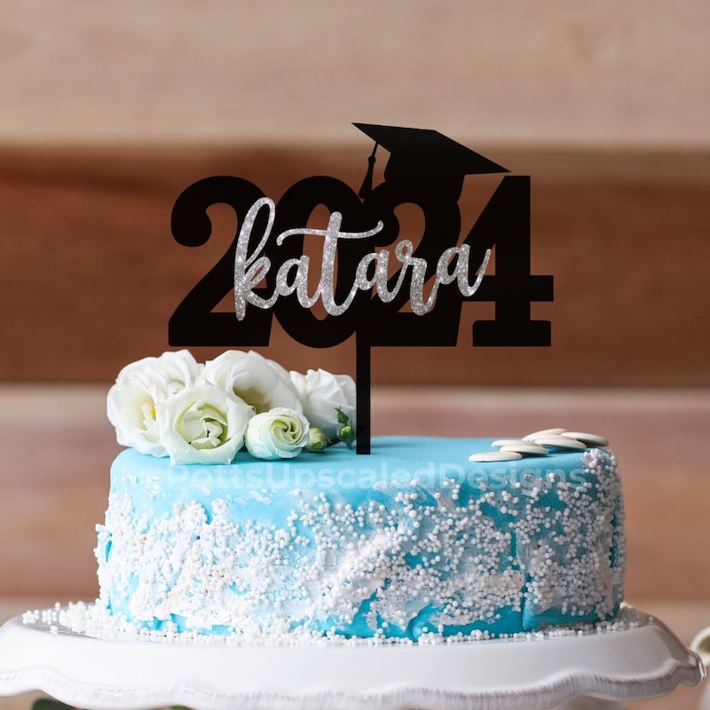 Wood Graduation Cake Topper - Etsy