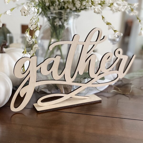 Gather Sign - Etsy