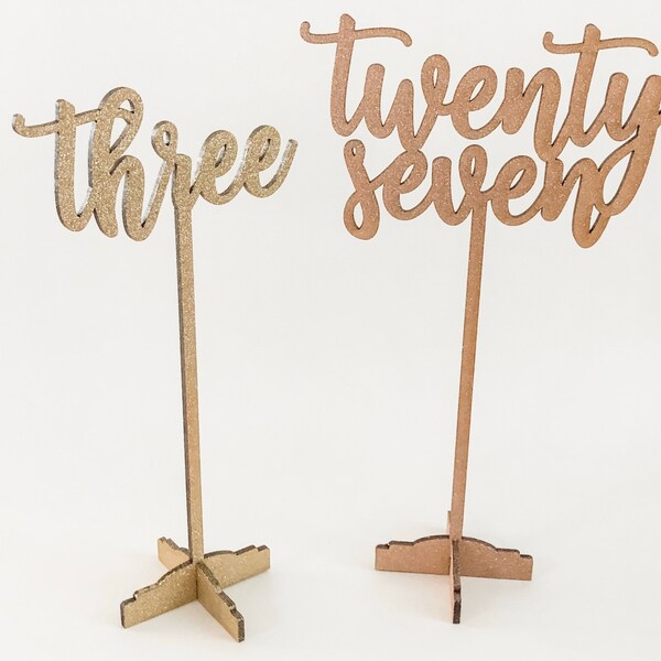 Table Number Stands - Etsy