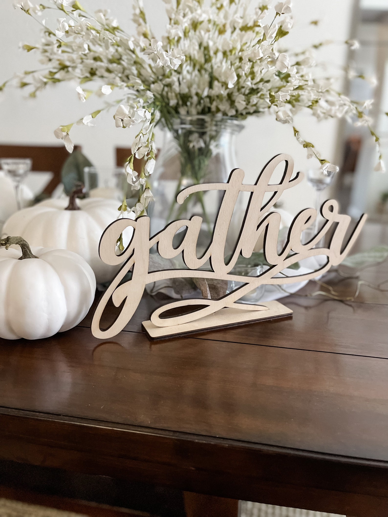 Large Cursive Believe Table Wood Sign - Etsy