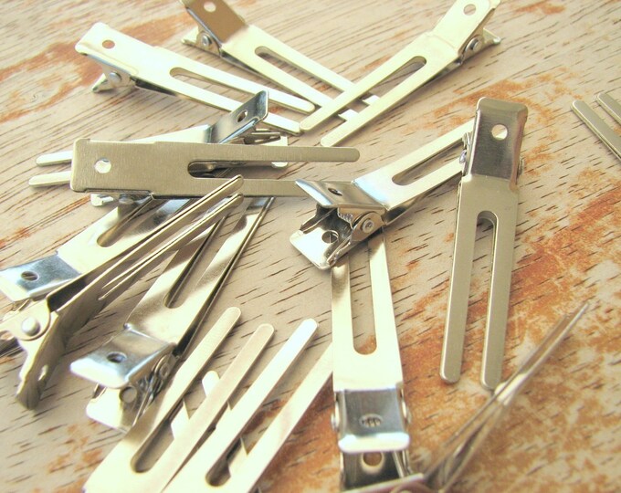 50 Double Prong Alligator Clips WHOLESALE for DIY - Etsy