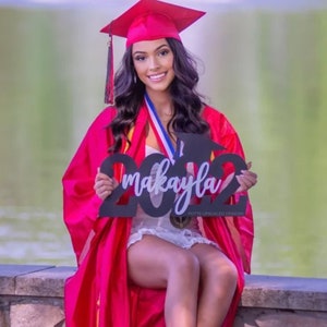 Custom Graduation Sign for Class of 2026, Senior Pictures Photo Prop ...