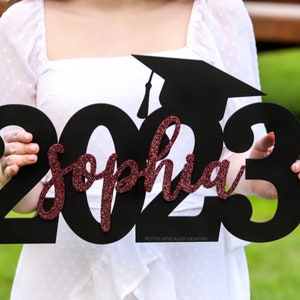 Custom Graduation Sign for Class of 2026, Senior Pictures Photo Prop ...