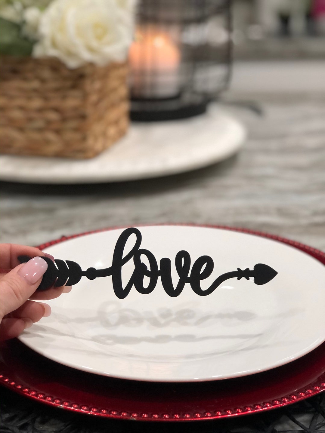 Wedding Place Cards, Love Table Signs, Bow and Arrow, Valentine's Party ...